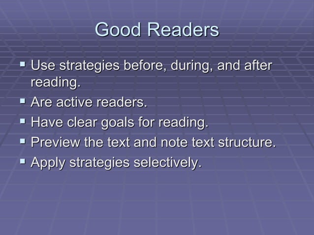 reading comprehension skills | PPT