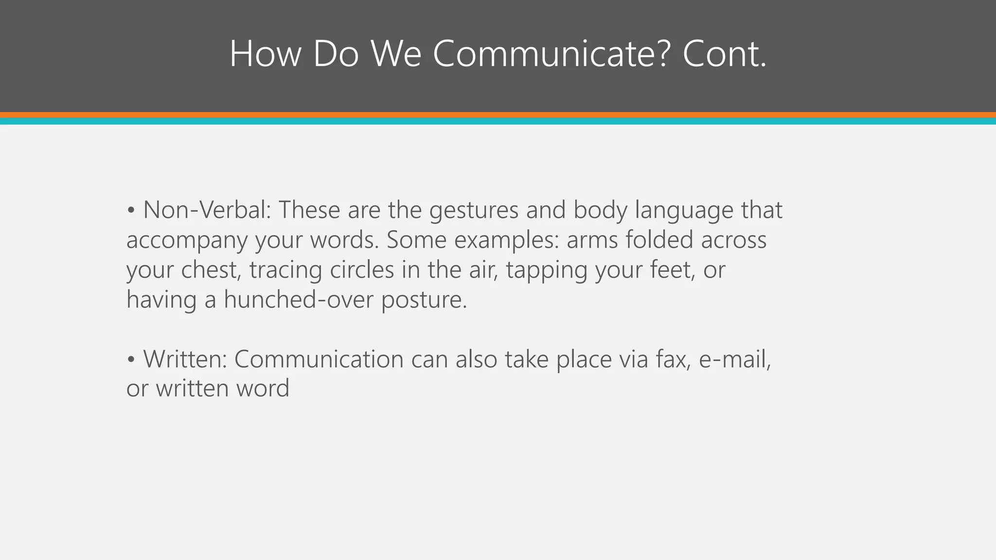 Communication Skills Presentation | PPTX