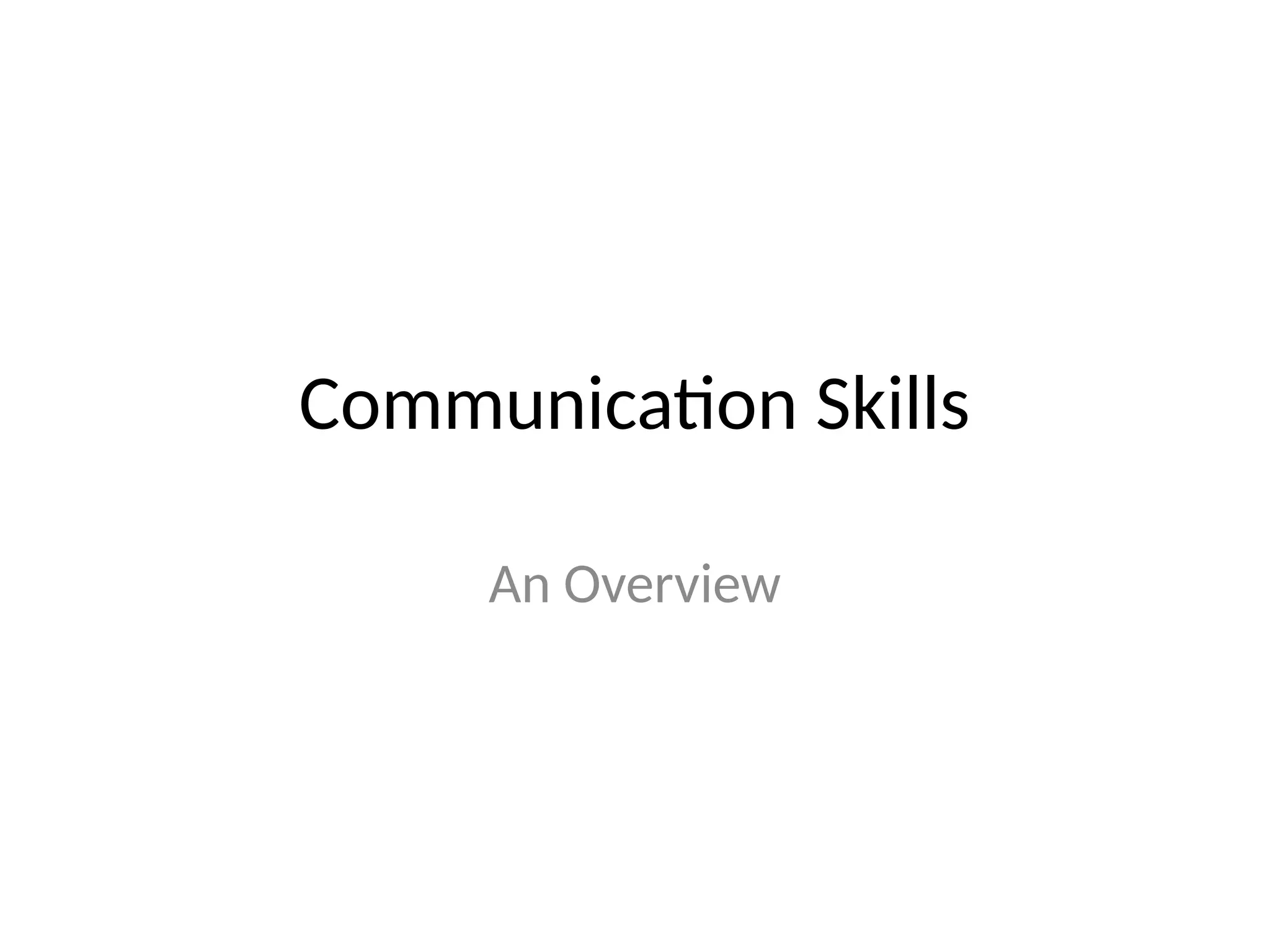 Communication_Skills_Presentation for professional | PPTX
