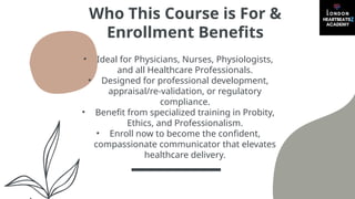 Communication Skills, Probity & Honesty for Doctors – London ...