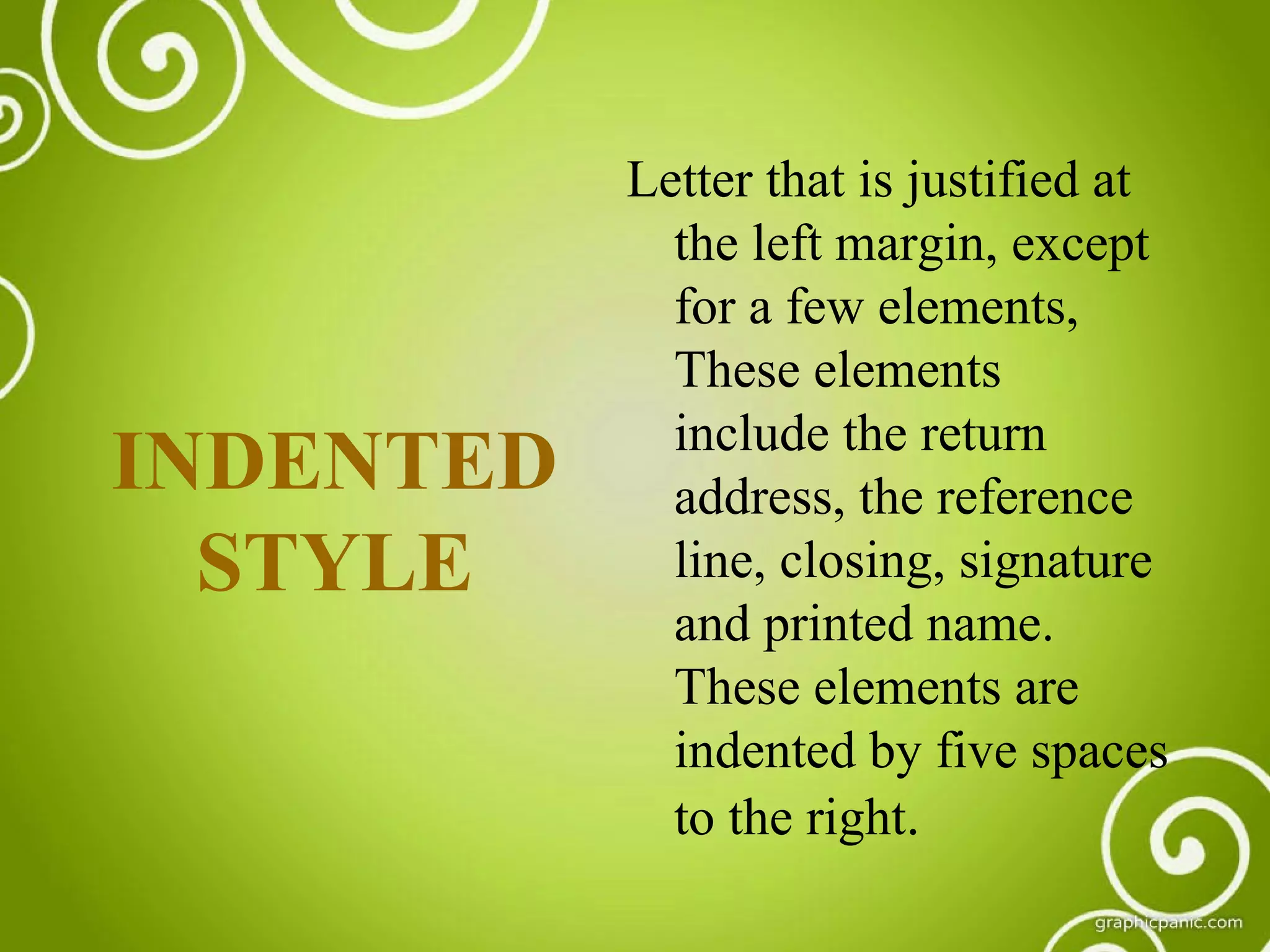 BUSINESS LETTER AND DIFFERENT STYLES | PPT