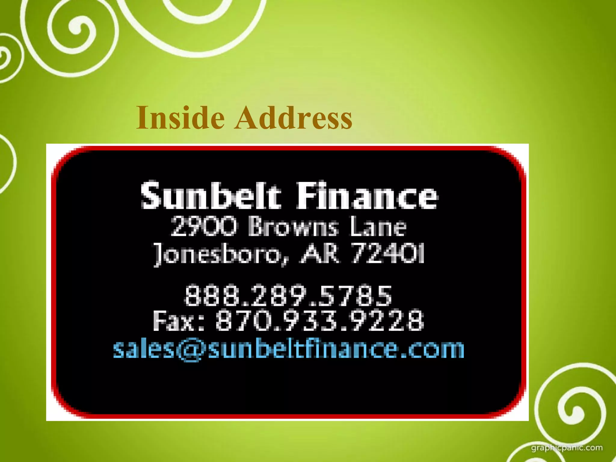 BUSINESS LETTER AND DIFFERENT STYLES | PPT