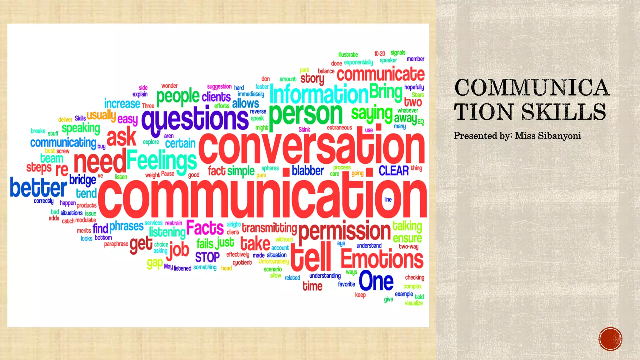 Communication skills slide presentation | PPT | Free Download