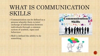 Communication skills slide presentation | PPT