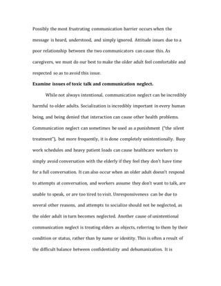 Communication skills, toxic talk | DOCX | Brain and Nervous System ...