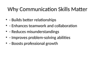 communication_skills_training Presentation | PPTX