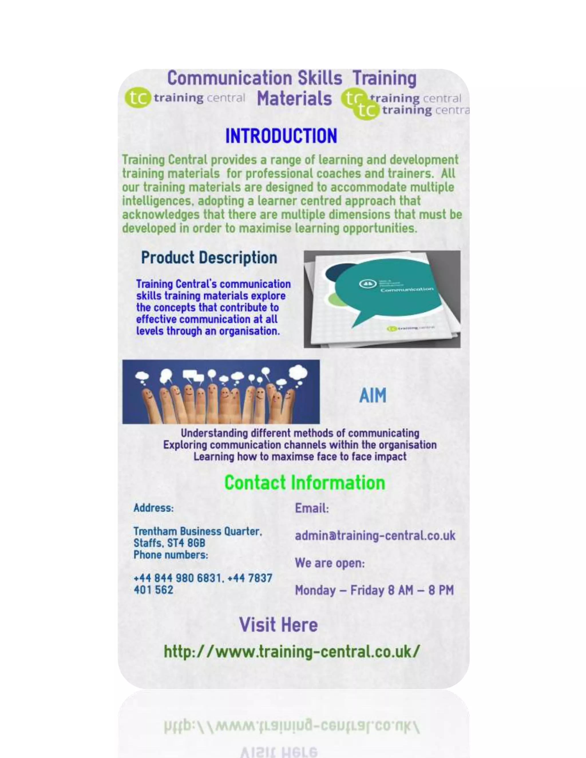 Communication skills training materials | DOCX