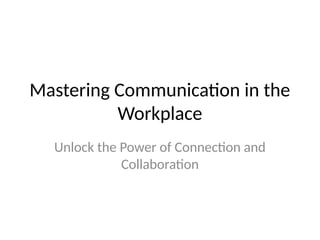 Communication Skills Training Version 2 Pptx