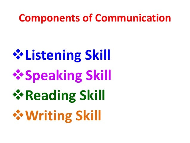 listening speaking reading writing skills ppt