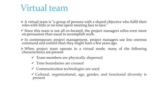 Communications needs of global and virtual project teams | PPTX | Web Conferencing | Computer ...