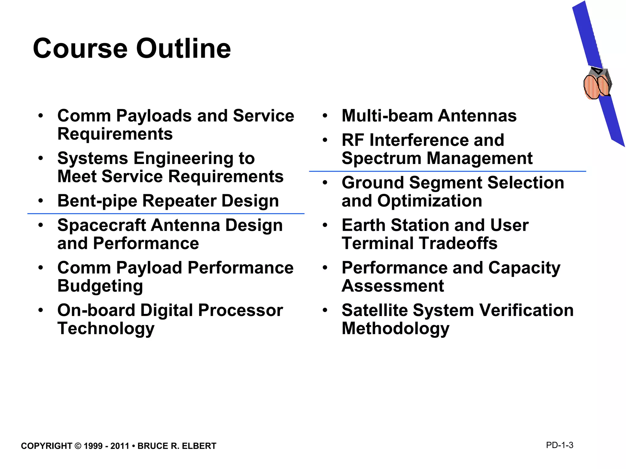 Communications Payload Design And Satellite System Architecture Bent