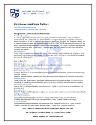 Communications skills | PDF