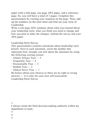 COMMUNICATIONS STYLE INVENTORYThis is an informal survey, .docx