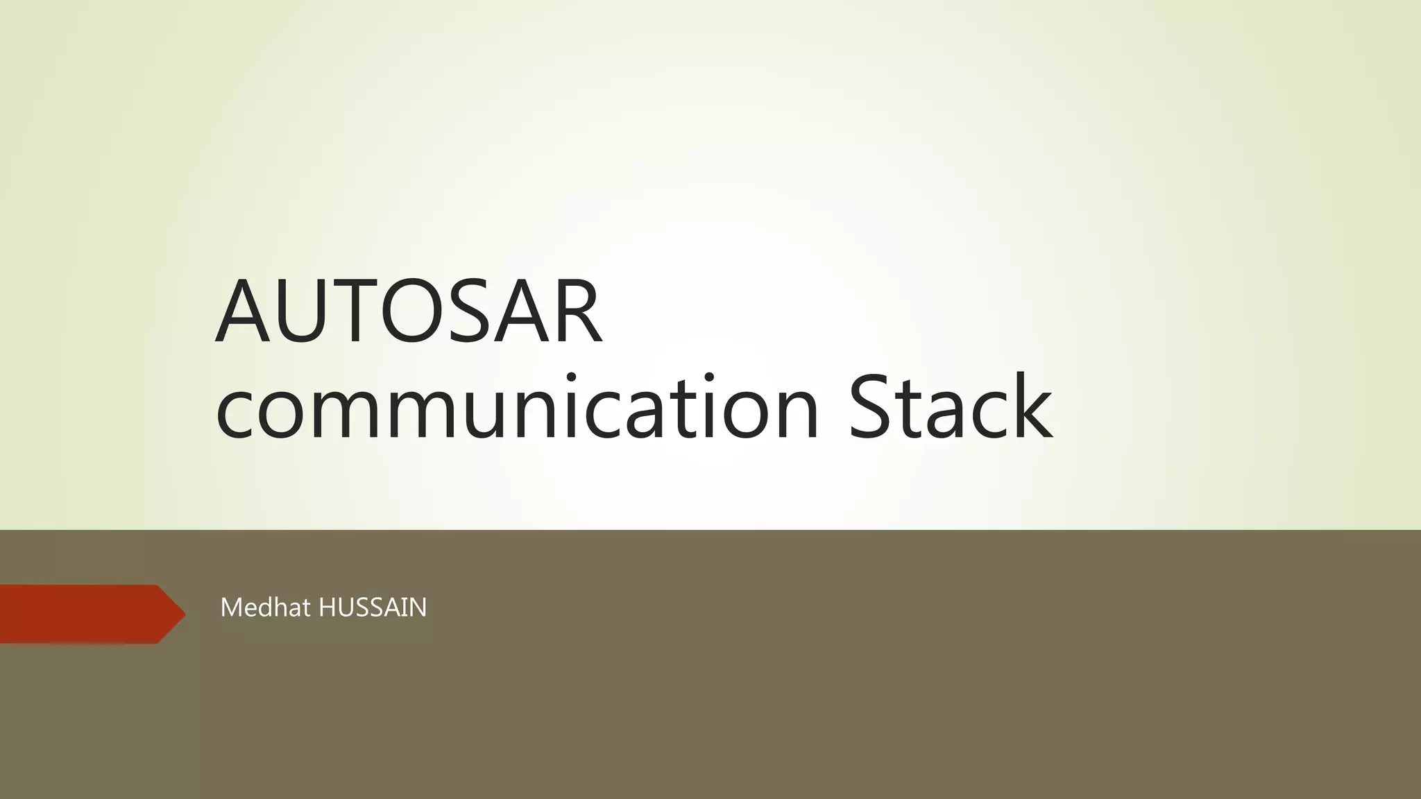 Communication stack | PPTX