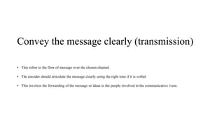 Communication stages | PPTX