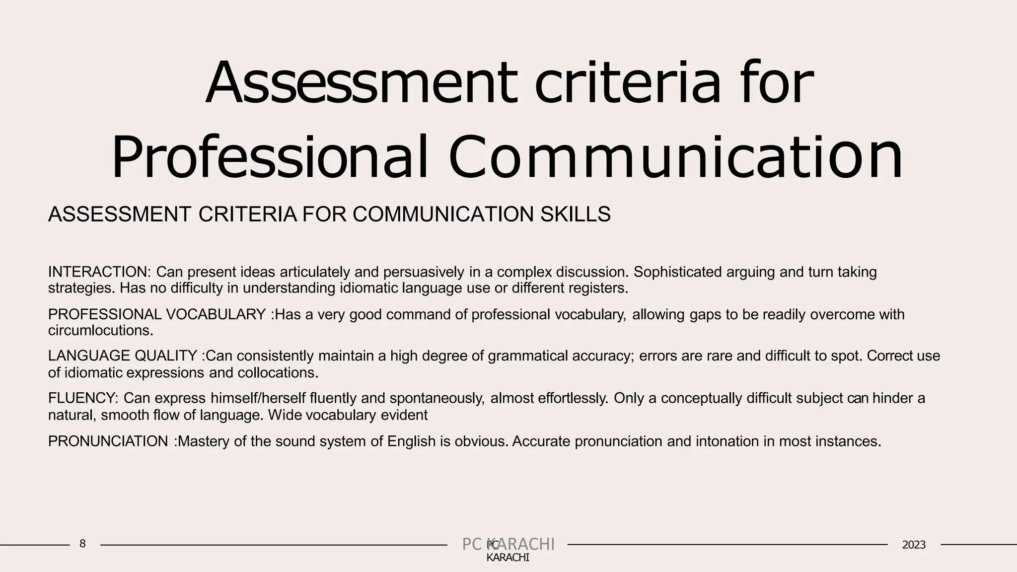 COMMUNICATIONS TRAINING FOR PEARL CONTINENTAL STAFF.pptx