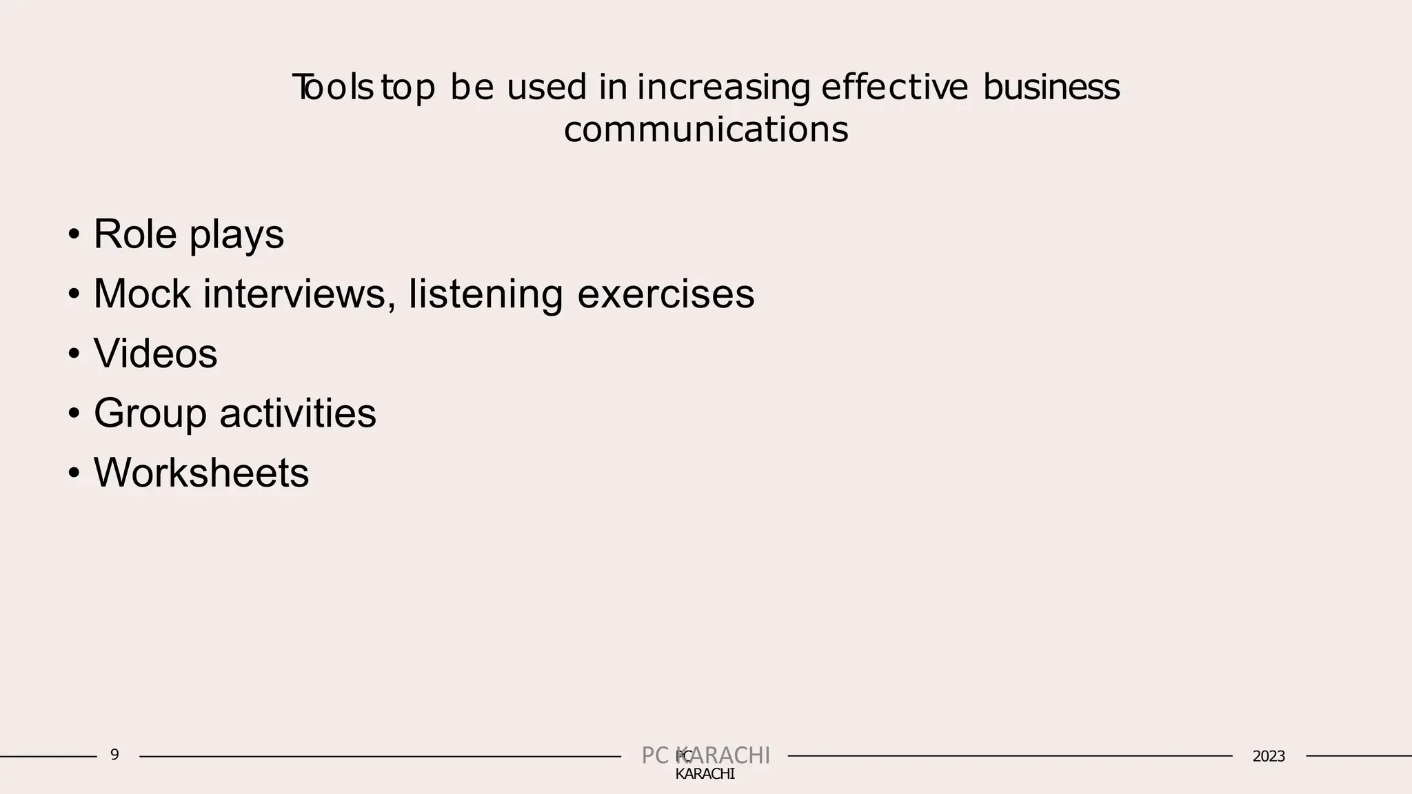 COMMUNICATIONS TRAINING FOR PEARL CONTINENTAL STAFF.pptx