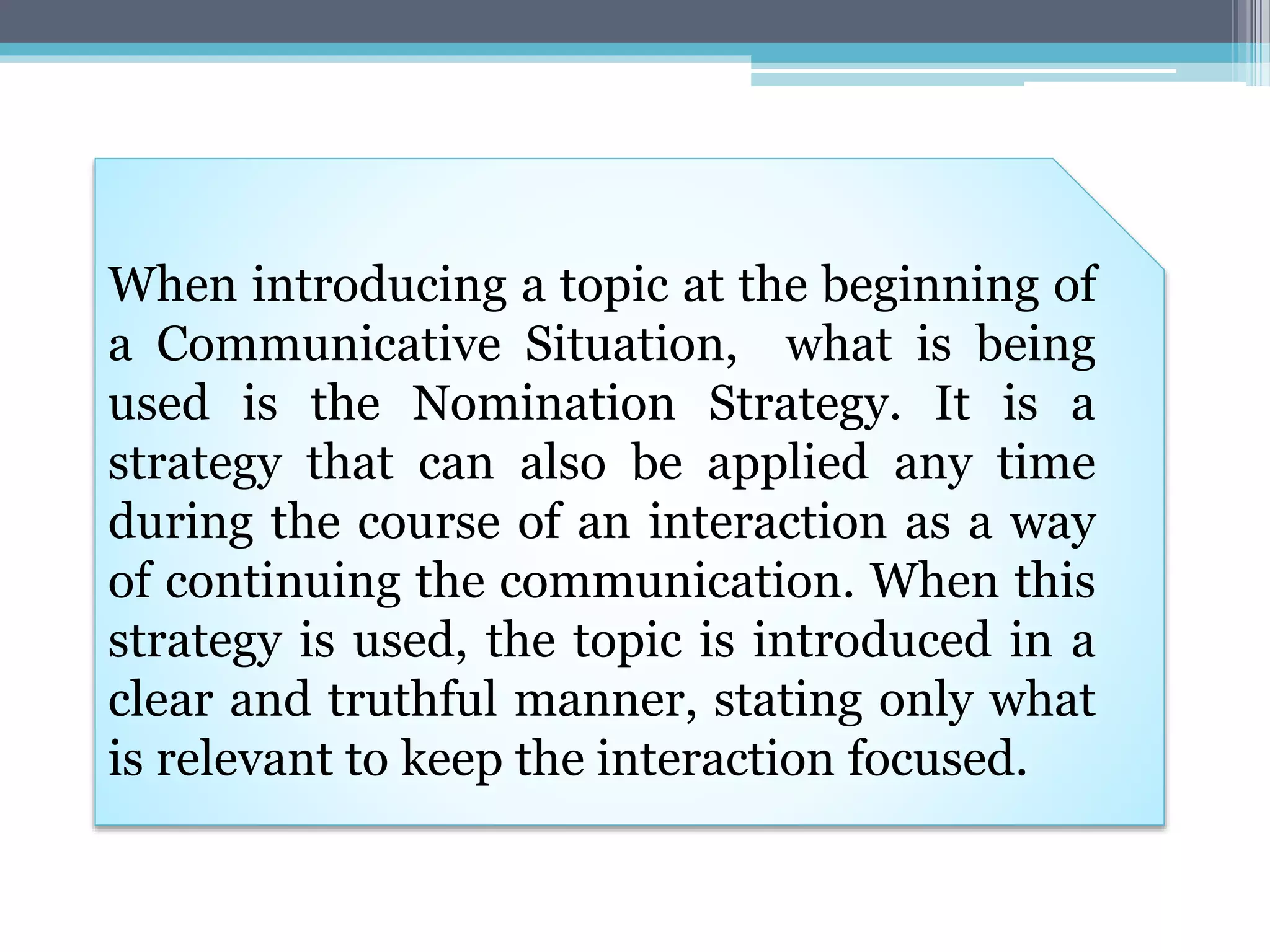 Communication strategies | PPTX
