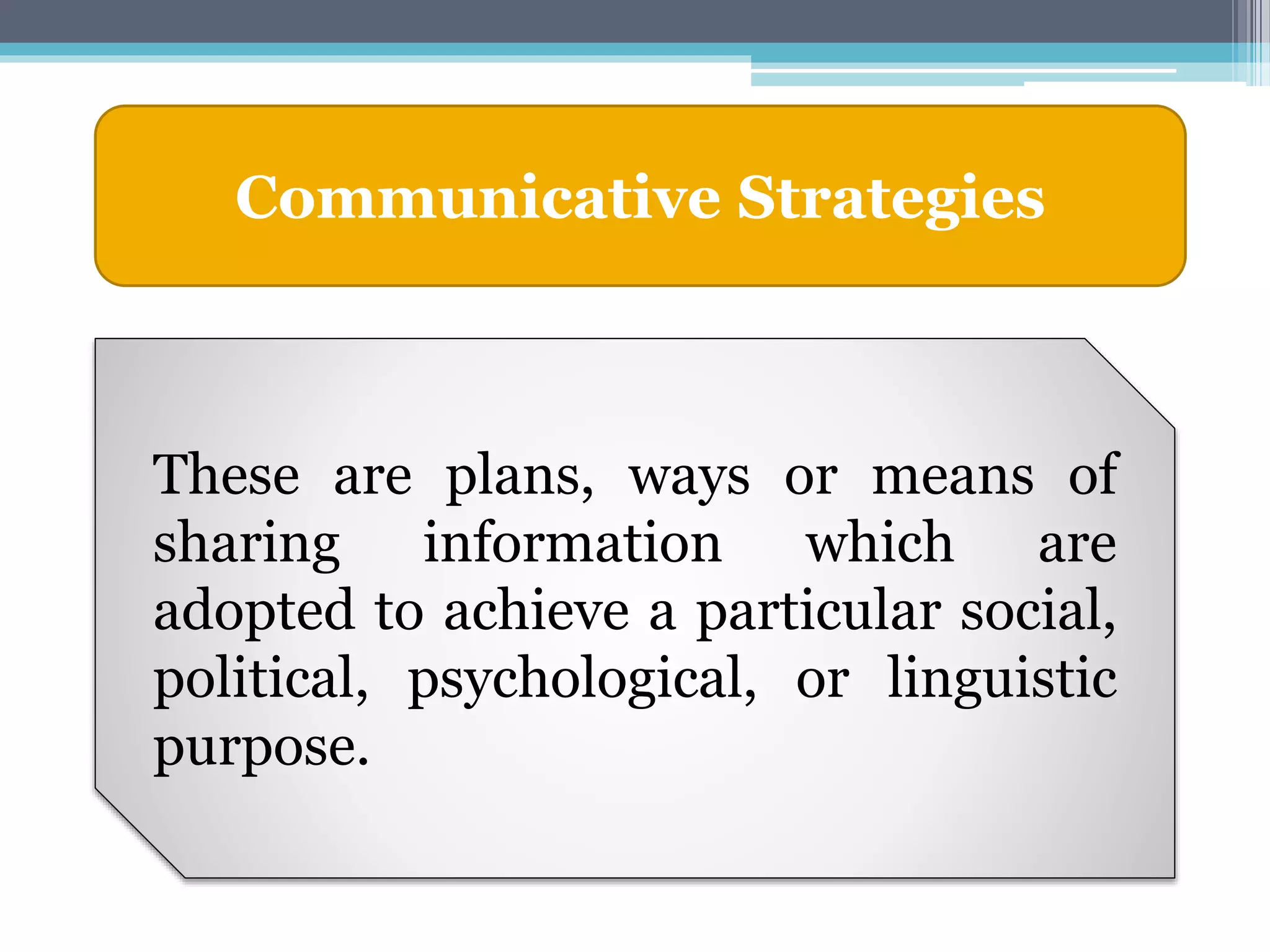 Communication strategies | PPTX