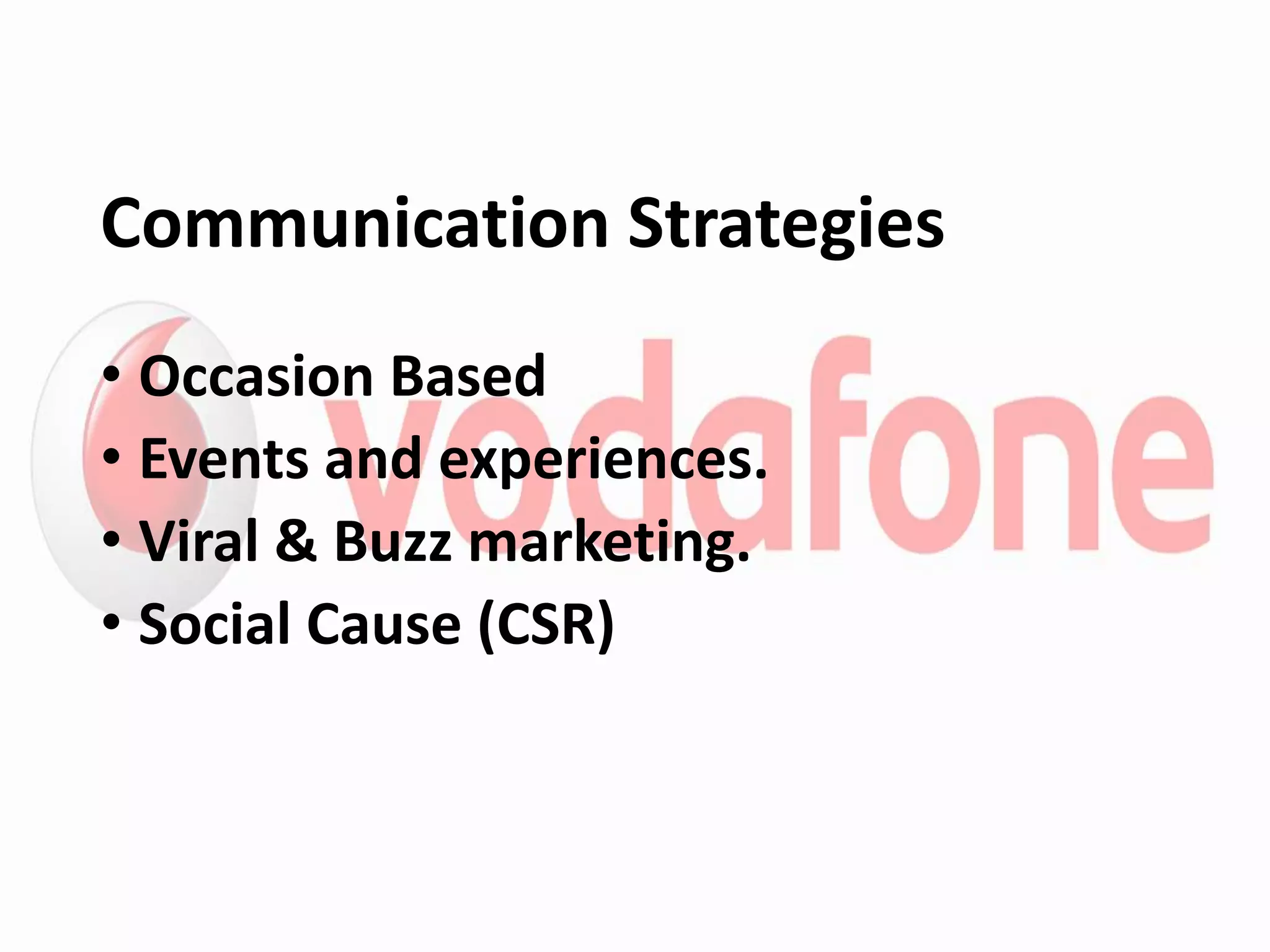 Communication strategies of coke and voda phone | PPT