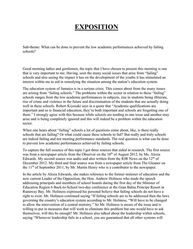 Communication studies Basic Exposition piece | DOCX