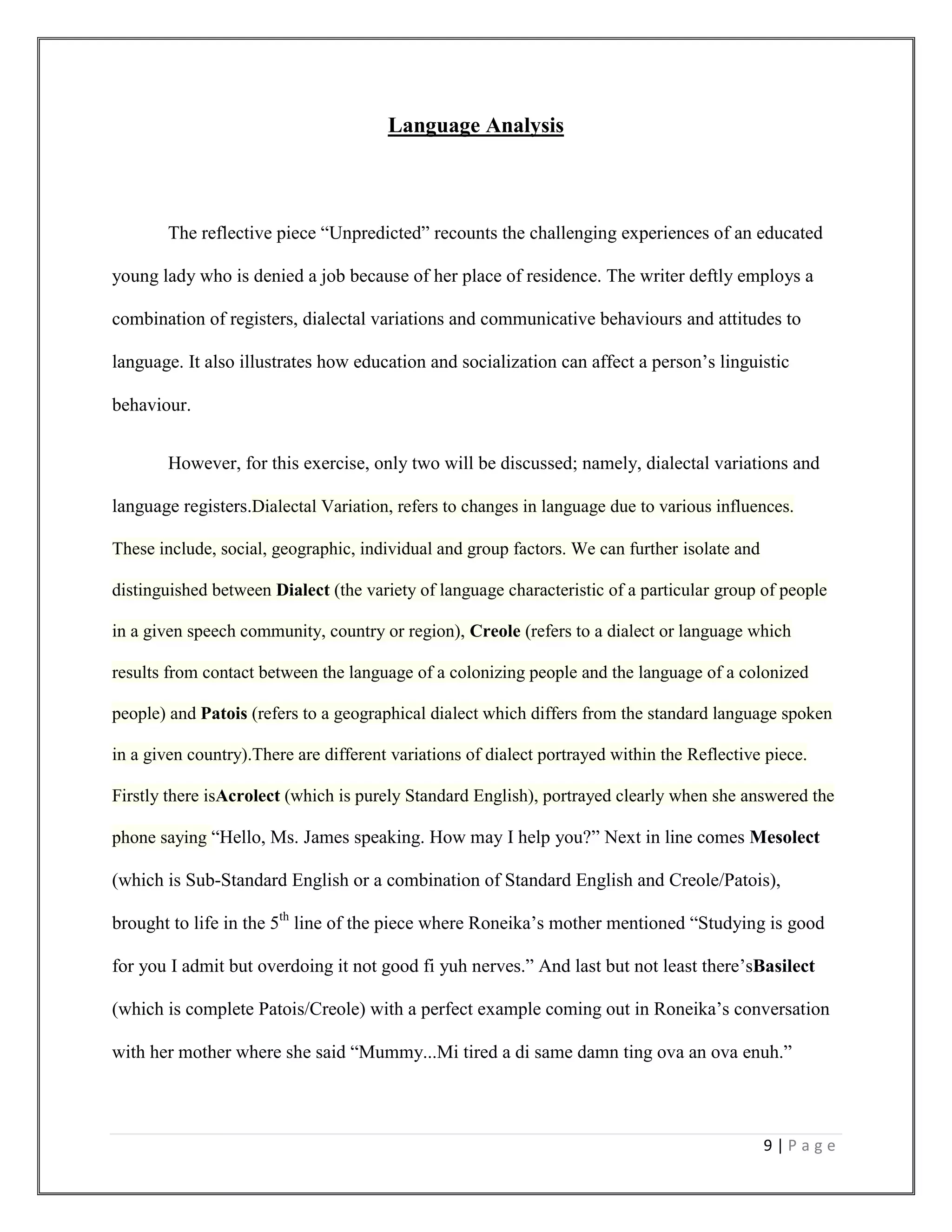 CAPE Communication Studies IA | DOCX