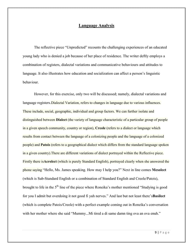 CAPE Communication Studies IA | DOCX