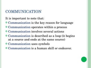 Communication studies lecture 2 | PPT