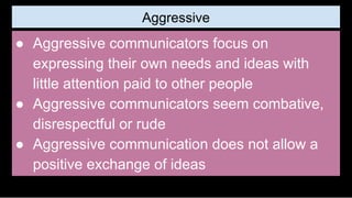Communication styles | PDF