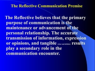 Communication Style FOR PERSONAL GROWTH LAB | PPT