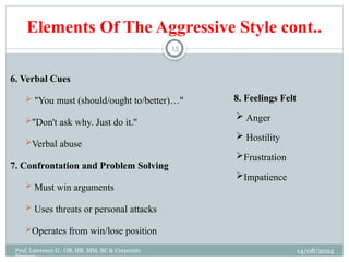 COMMUNICATION STYLE (Final).ppt for students | PPT