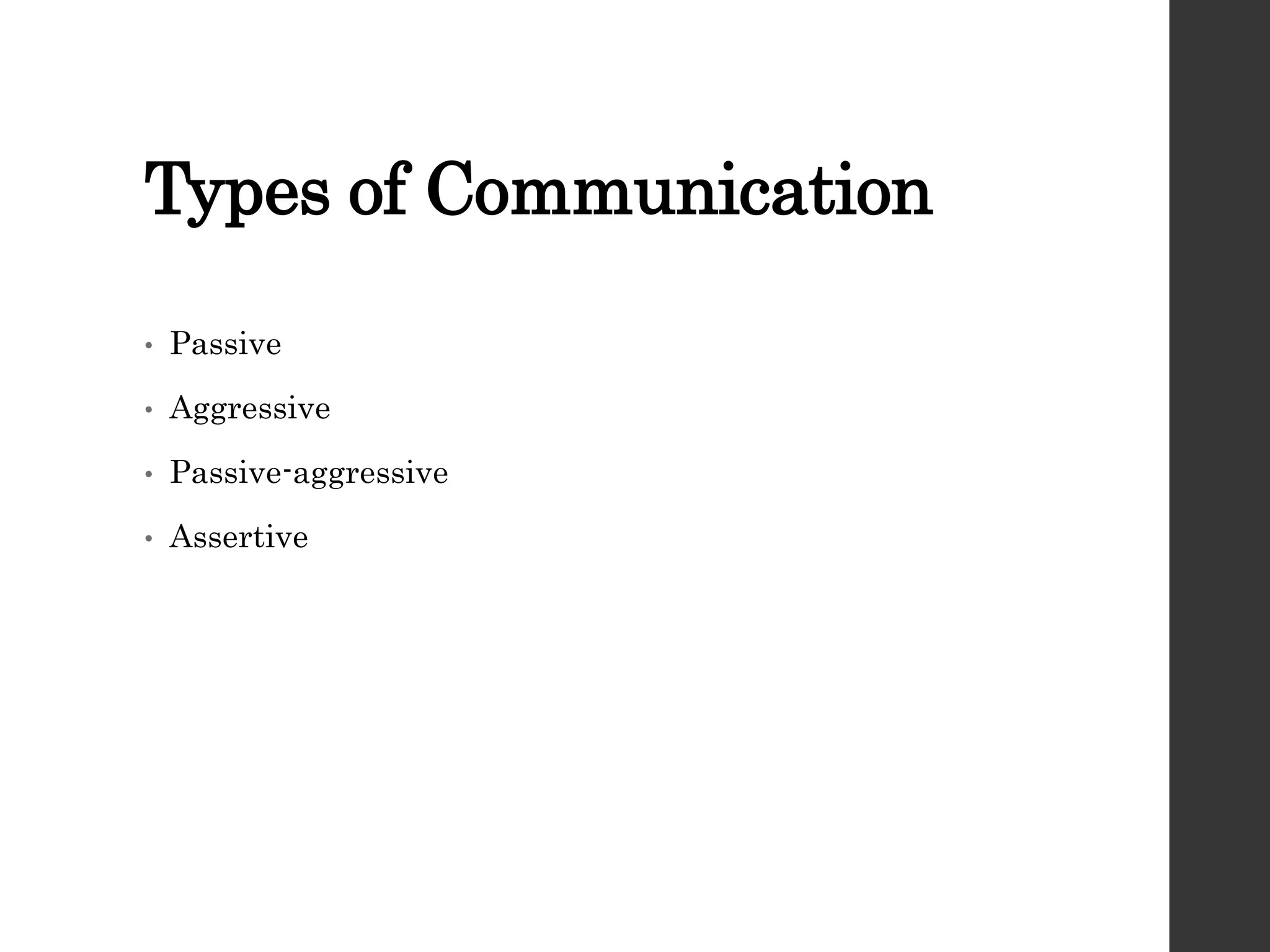 Communication styles | PPTX