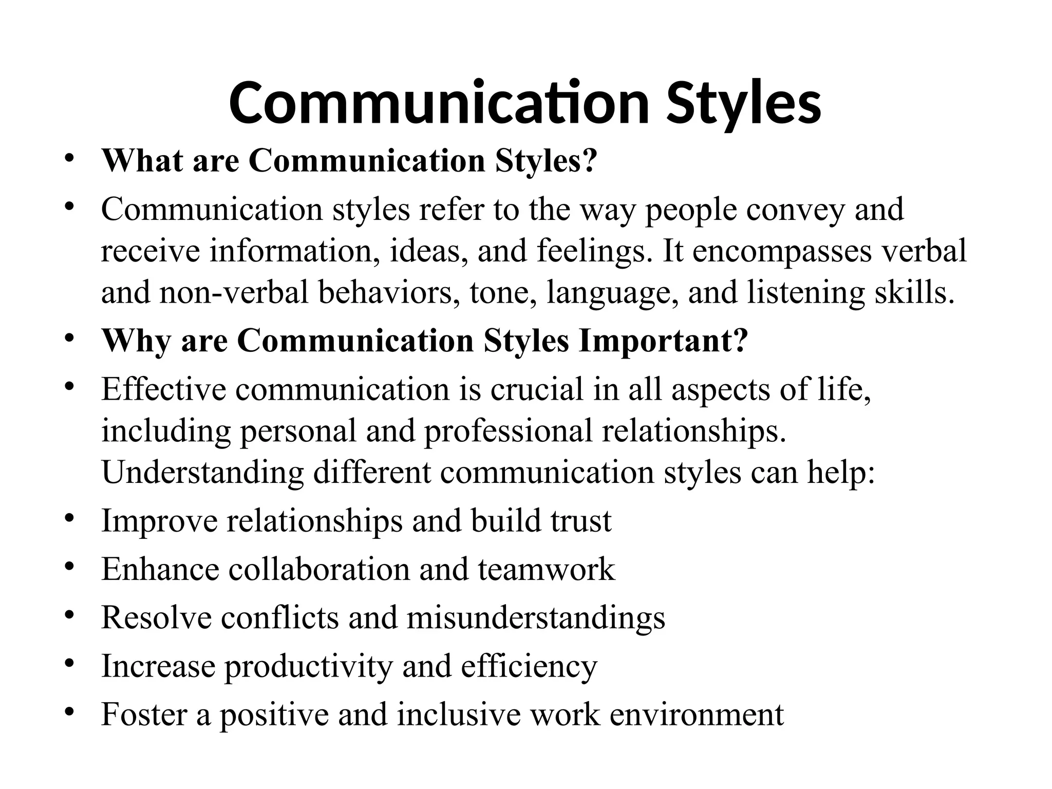 Communication Styles 1.pptx in communication skill | PPTX
