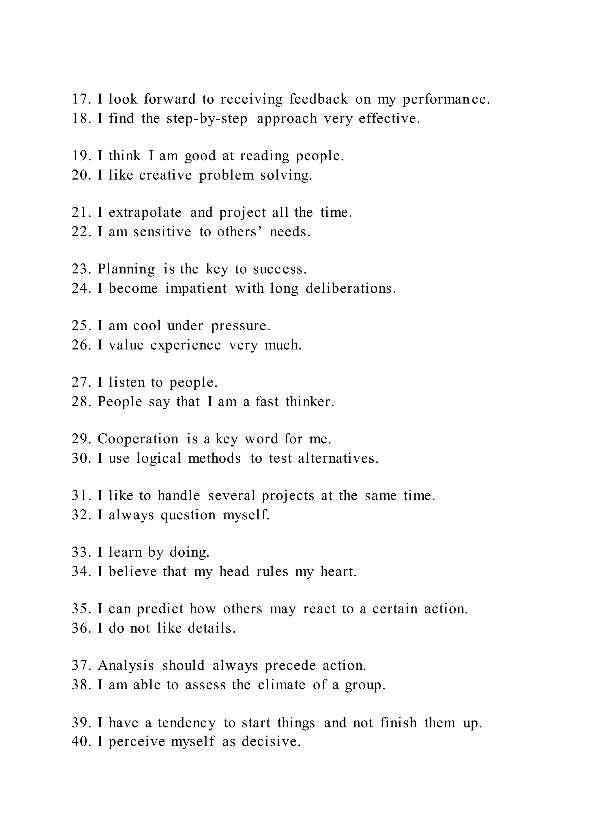 Communication Styles A Self-Assessment Exercise (Based on the | DOCX