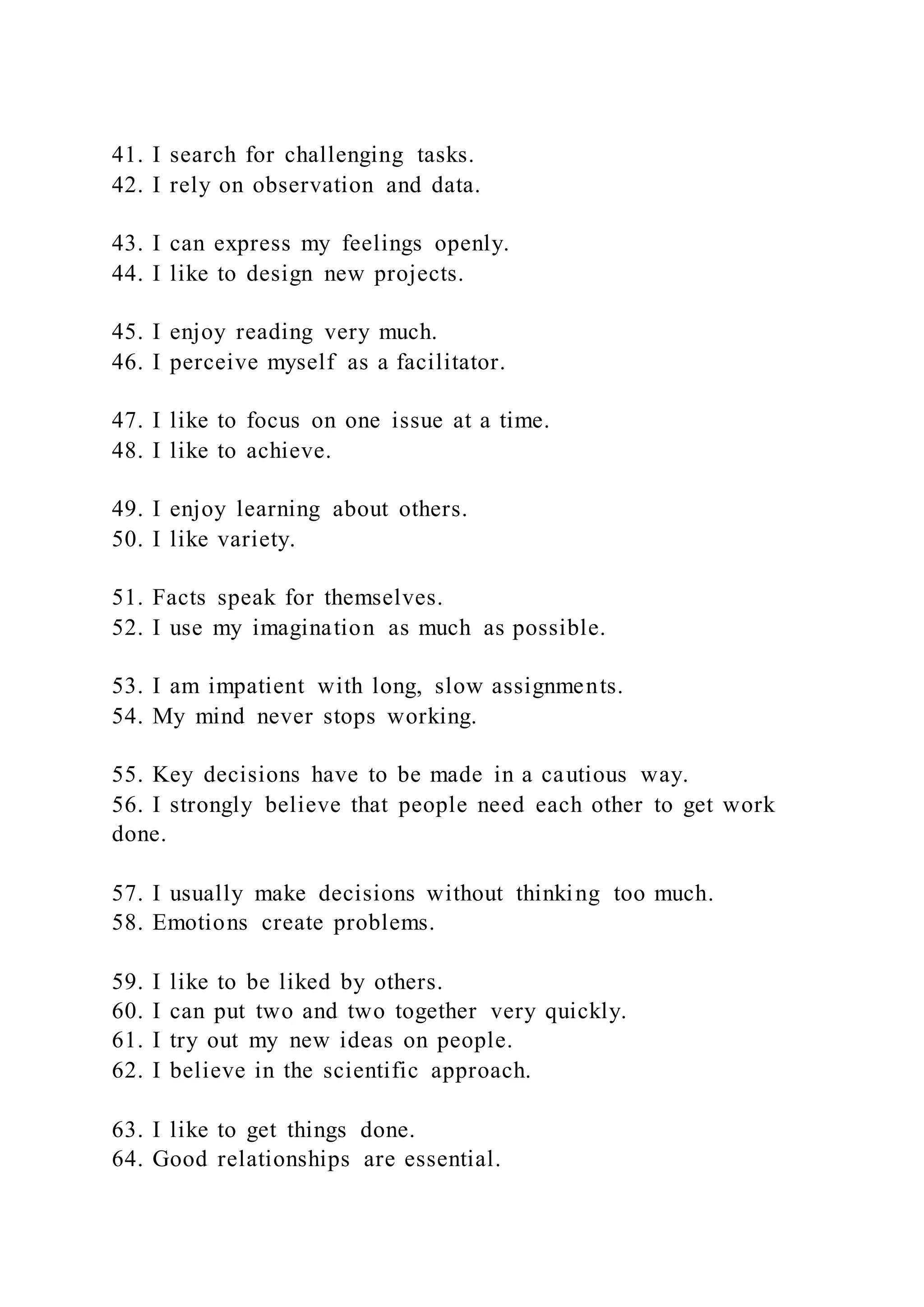 Communication Styles A Self-Assessment Exercise (Based on the | DOCX