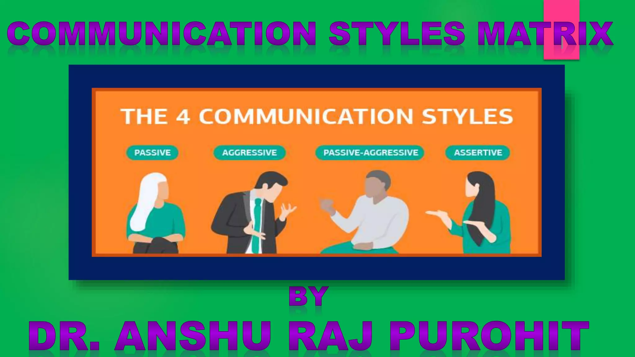 Communication styles matrix | PPTX