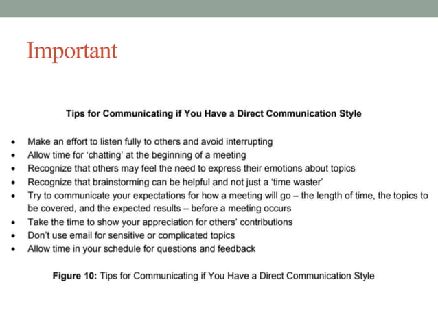 Communication Styles Matrix | PPTX | Science
