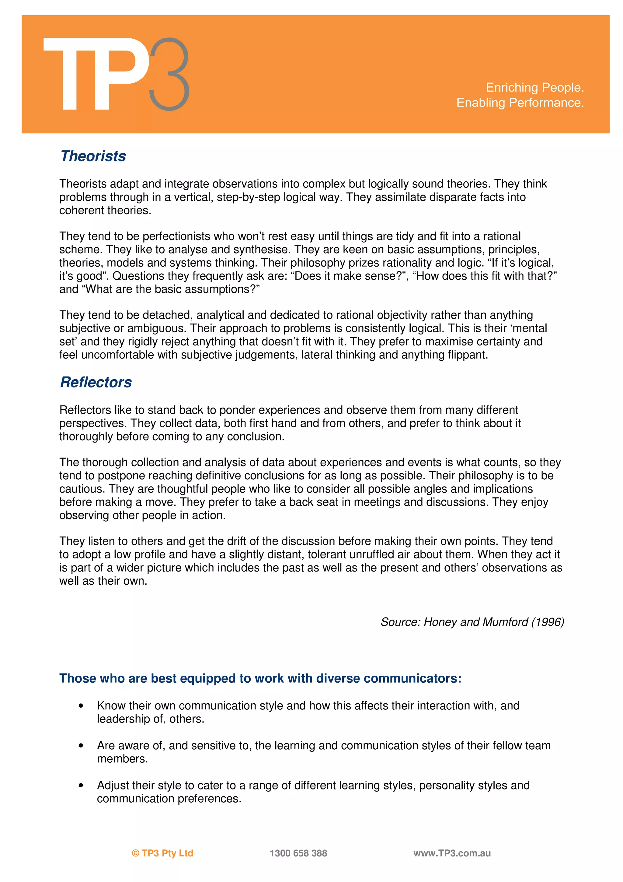 Communication styles questionnaire-1 | PDF