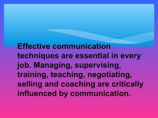 Communication & supervisory process | PPT
