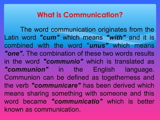 Communication & supervisory process | PPT | Human Resources | Business