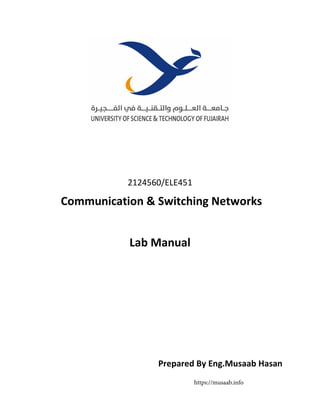 Communication & switching networks lab manual | PDF