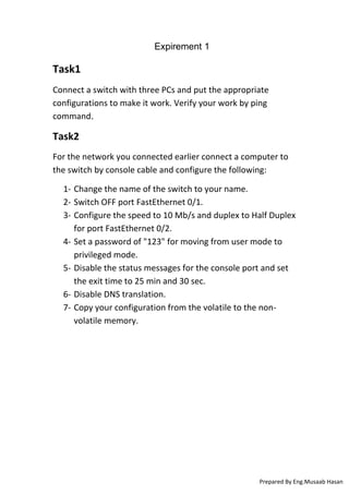Communication & switching networks lab manual | PDF