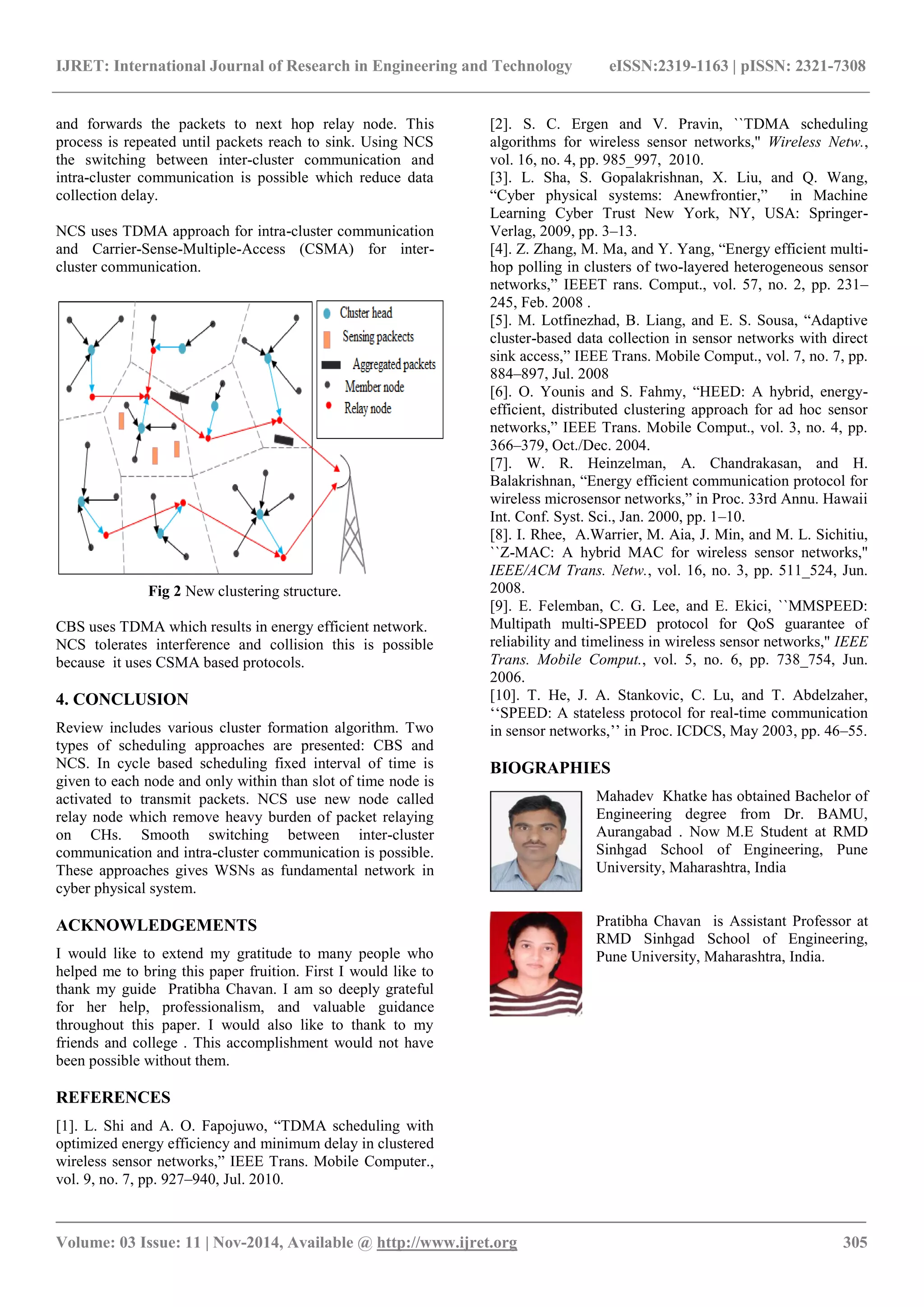 Communication Synchronization In Cluster Based Wireless Sensor Network