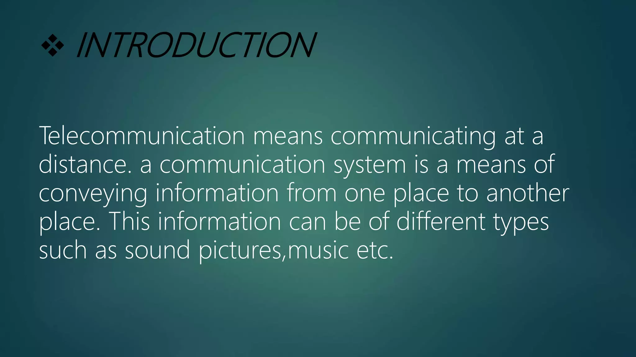 Communication system | PPTX