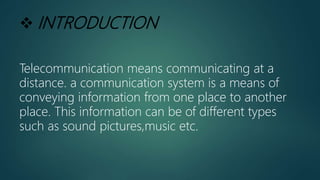 Communication system | PPTX