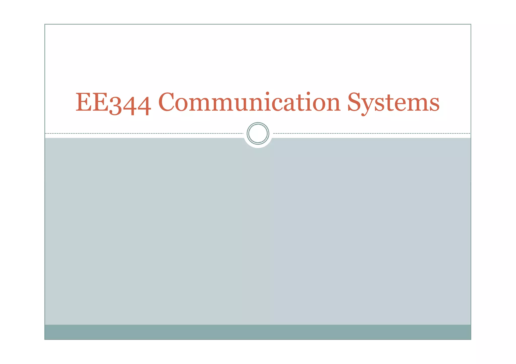 Communication system lec5 | PPTX