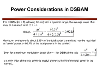 Communication system 1 chapter 3 - am-power | PPT