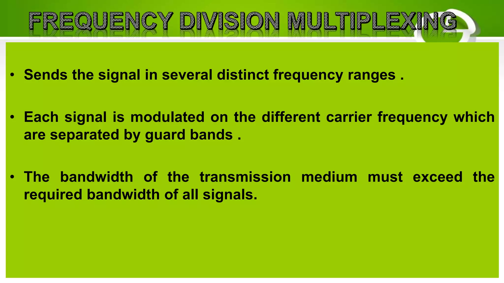 FDM AND TDM (multiplexing)-Communication system ppt | PPTX