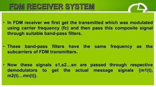 FDM AND TDM (multiplexing)-Communication system ppt | PPTX