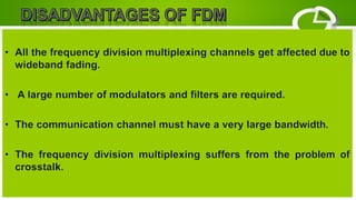 FDM AND TDM (multiplexing)-Communication system ppt | PPTX